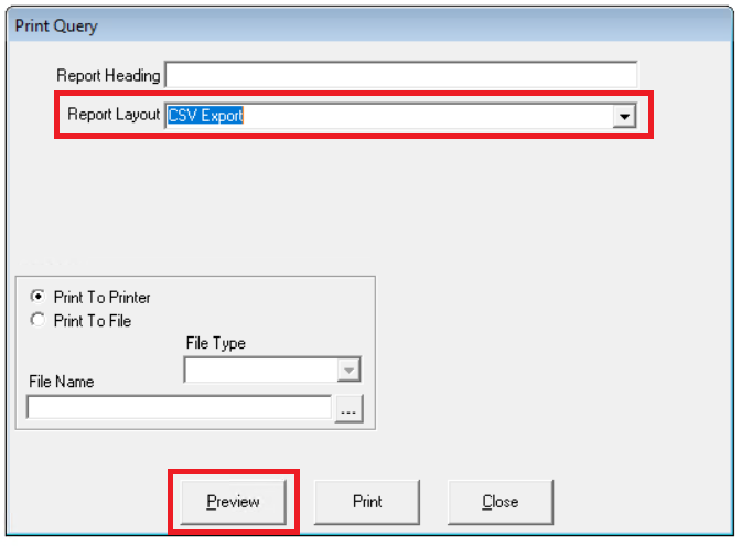 CSV Export Through Queries CSV Export Through Queries